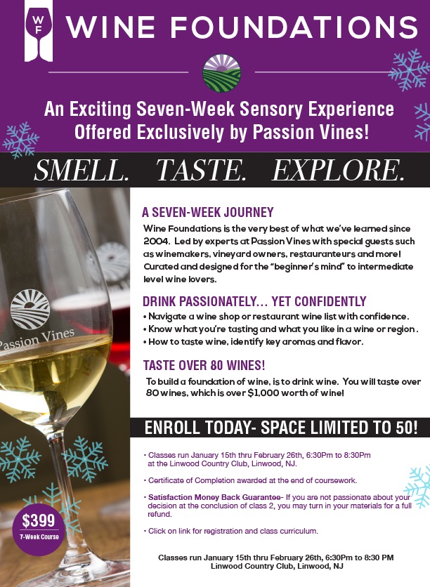 Sip and Savor at Passion Vines Wine Classes | Somers Point